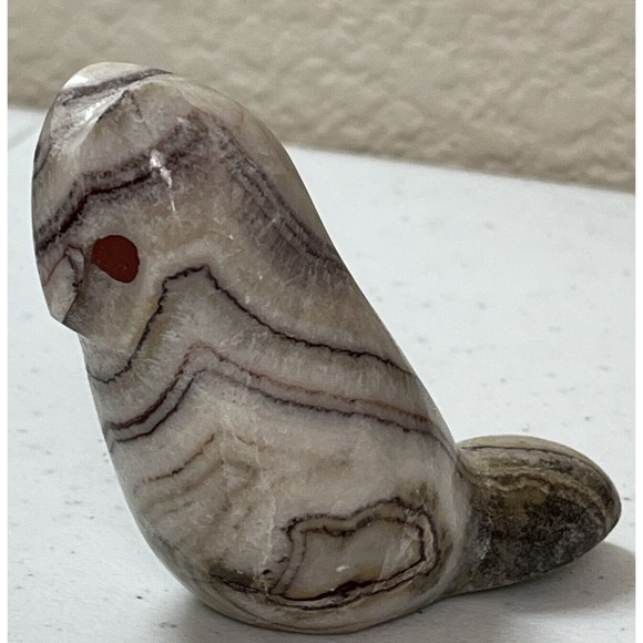 Accents | Vintage Hand Carved Stone Marble Owl Figurine 3 Tall Brown ...